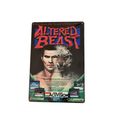 Cartel Metálico Altered Beast | Pixeleate